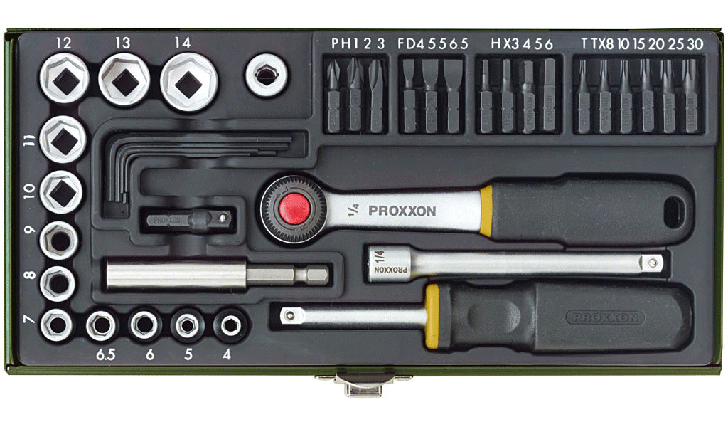 PROXXON - Screwdriver set with magnetic holder